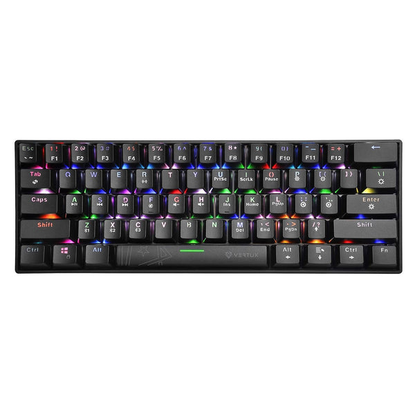 VERTUX Mini Bluetooth Mechanical Gaming Keyboard with RGB LED Backlight ...
